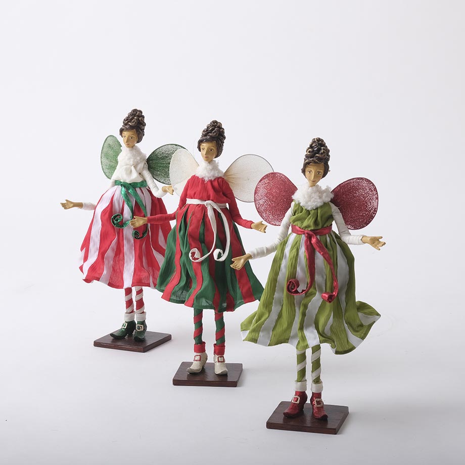 Vintage Candy Cane Fairies D24 Dev29gr Rd Ivo By Department 24